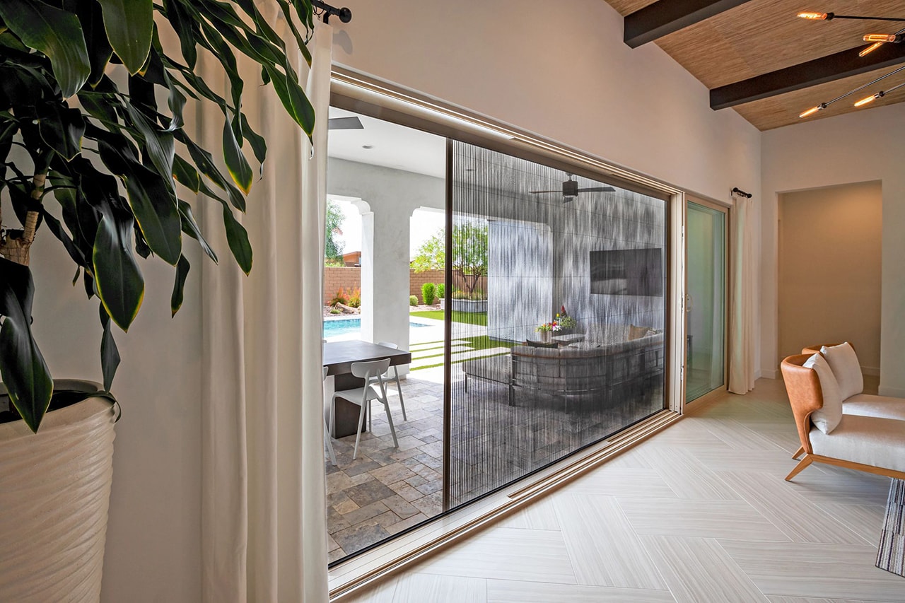 screen door inside house